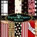 Movies Digital Paper // Digital Background // Popcorn // Hollywood ...