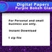 Purple Glitter Bokeh Digital Paper // Glam // Digital Background ...