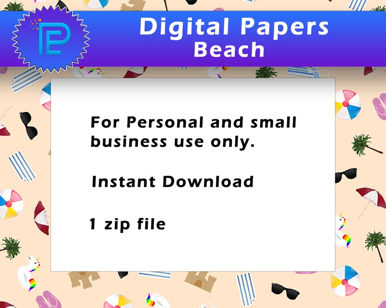 Beach Digital Paper // Tropical Digital Paper // Beach Digital ...