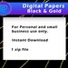 Black and Gold Digital Paper // Gold Glitter // Digital Background ...