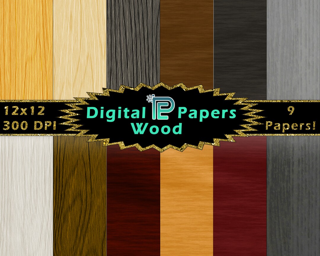 Wood Digital Paper // Wood Texture // Digital Paper // Digital ...
