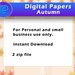 Fall Digital Paper // Autumn Digital Paper // Digital Paper Pack ...