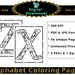 Alphabet Coloring Pages // Adult Coloring Pages // Digital Download ...