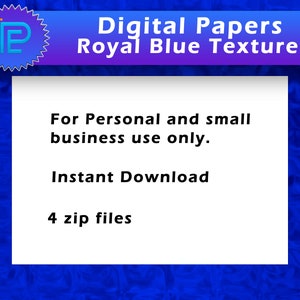 Royal Blue Texture Digital Paper Pack // Clipart // Instant Download ...