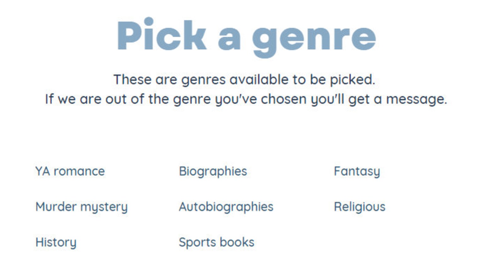 Mystery Book Pick - Etsy