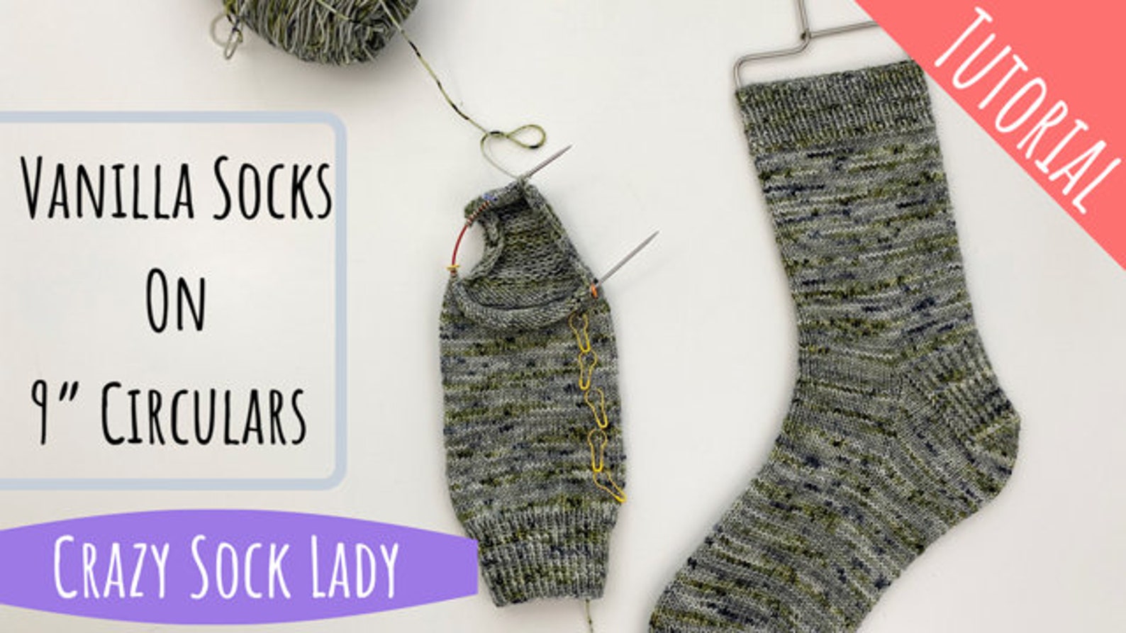 Vanilla Socks on 9 Circulars PDF Pattern by Crazy Sock - Etsy