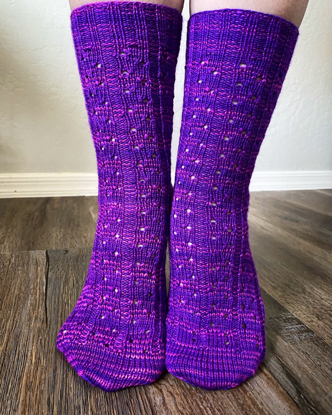 Mahogany Run Sock Pattern Crazy Sock Lady Designs PDF Pattern - Etsy