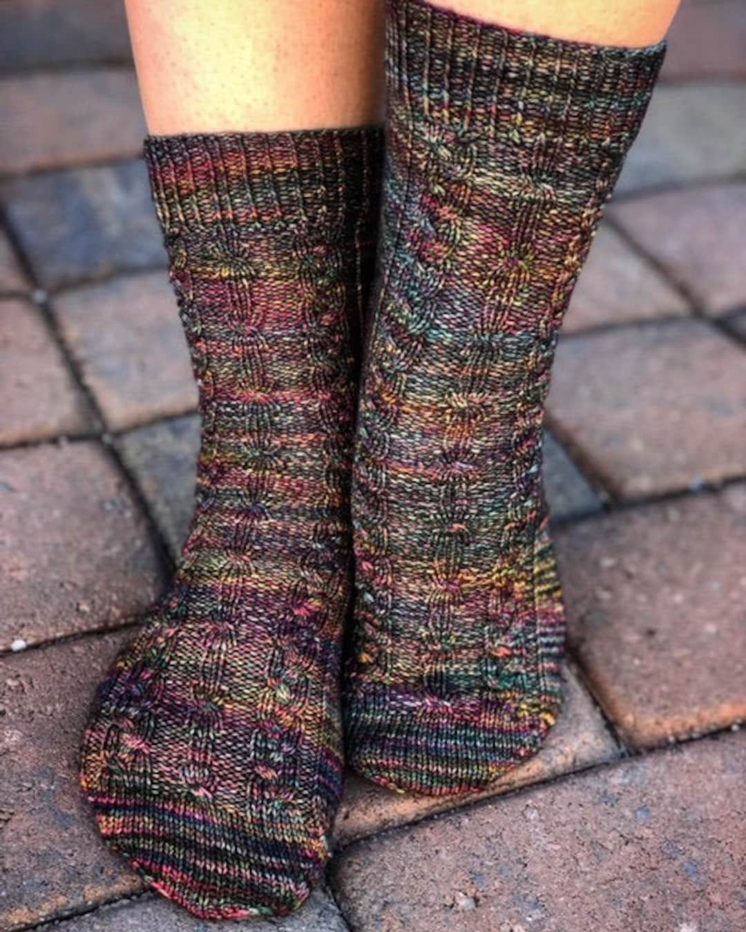 Secret Garden Socks by Crazy Sock Lady Designs - PDF Pattern - Etsy