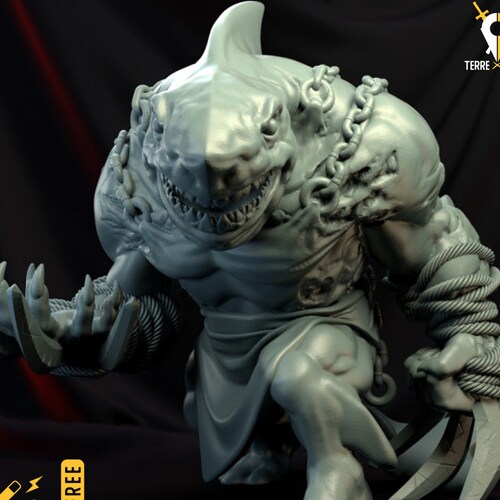 Wereshark Miniature Dungeons and Dragons Dnd Boardgame - Etsy