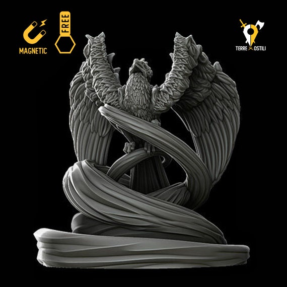 Phoenix RPG Miniature Compatible With Dungeons and Dragons - Etsy