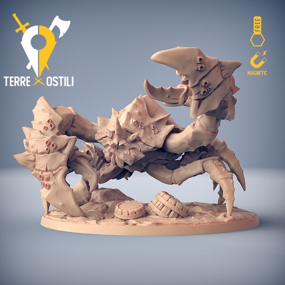 Giant Miniature Crab 3d Magnetic Dungeons and Dragons, Dnd, Pathfinder ...