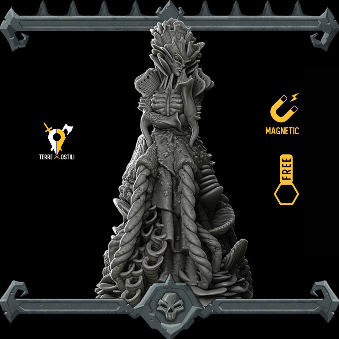 Fungus Queen Myconid Miniature Pathfinder, Dnd, Dungeons and Dragons ...