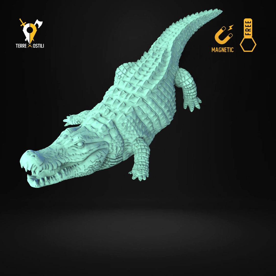 Crocodile Alligator Animal Companion Miniature 3d Compatible With ...
