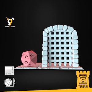 Portcullis Closed Gate Dungeon Scenery Dungeons and Dragons Terrain ...