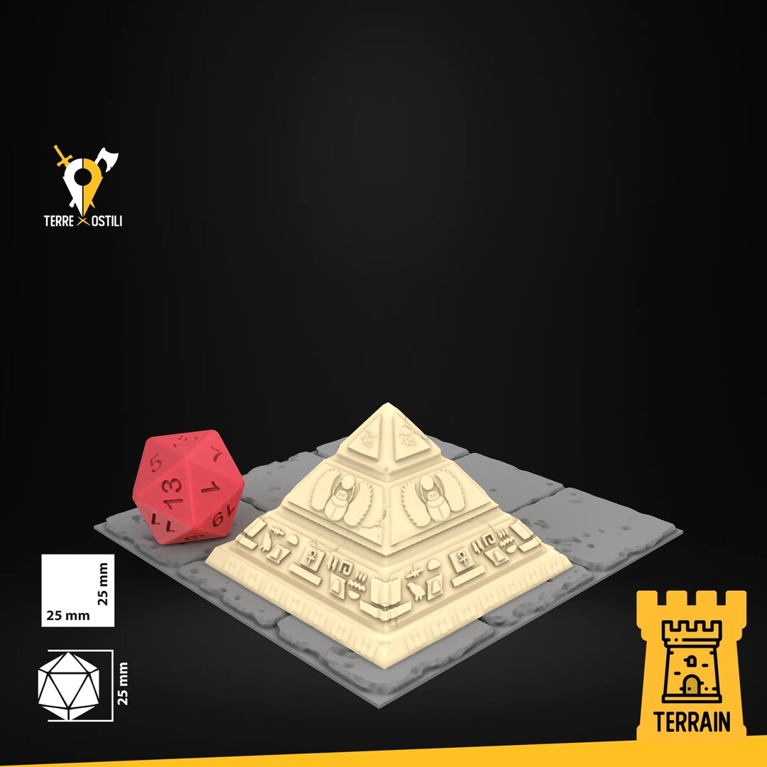 Pyramid Monument Map Scenery Terrain Dungeons and Dragons Terrain ...