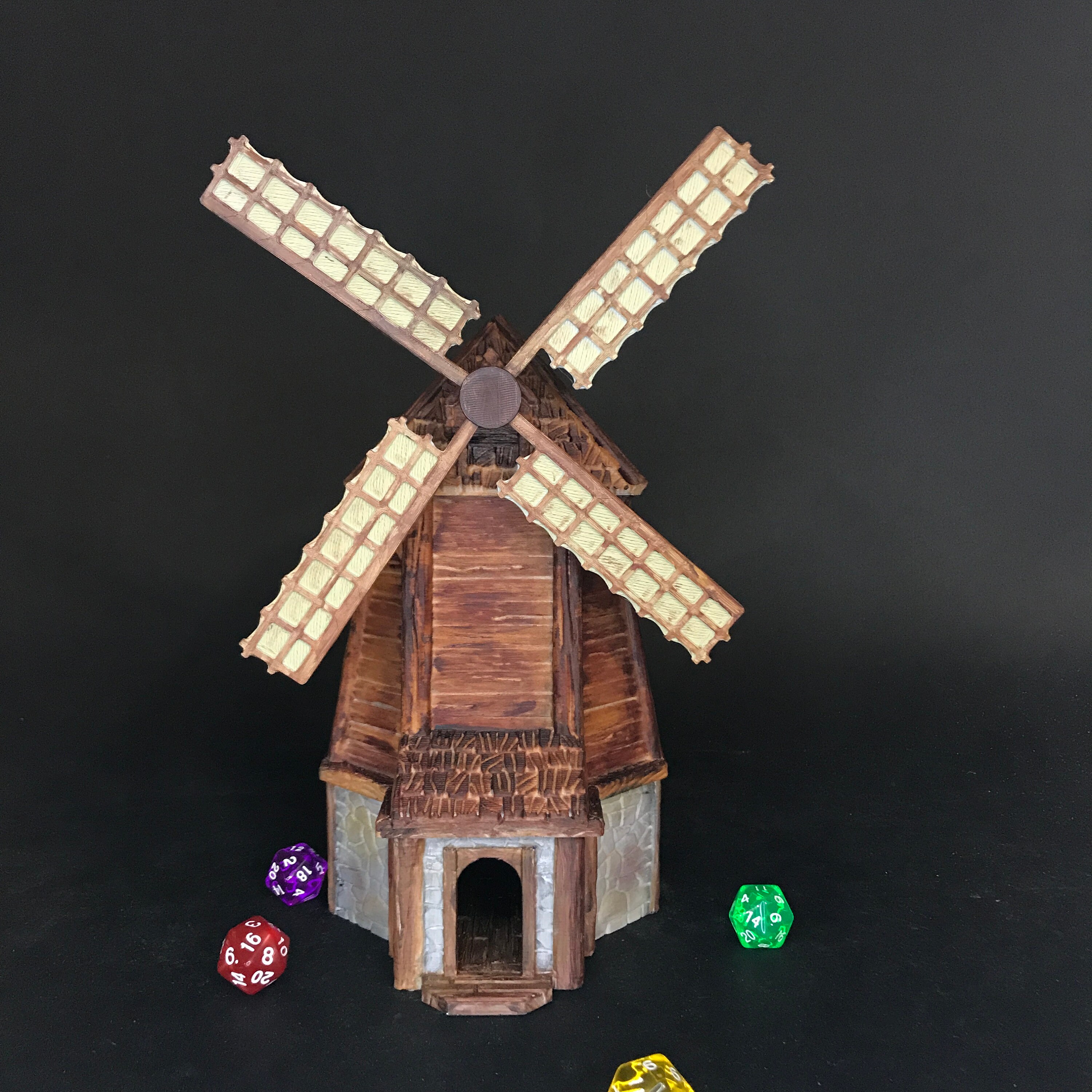 Windmill River Village Terrain Building Medieval Fantasy | Etsy