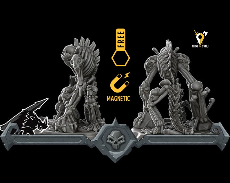 Bone golem miniature Dungeons and dragons DnD Age of | Etsy