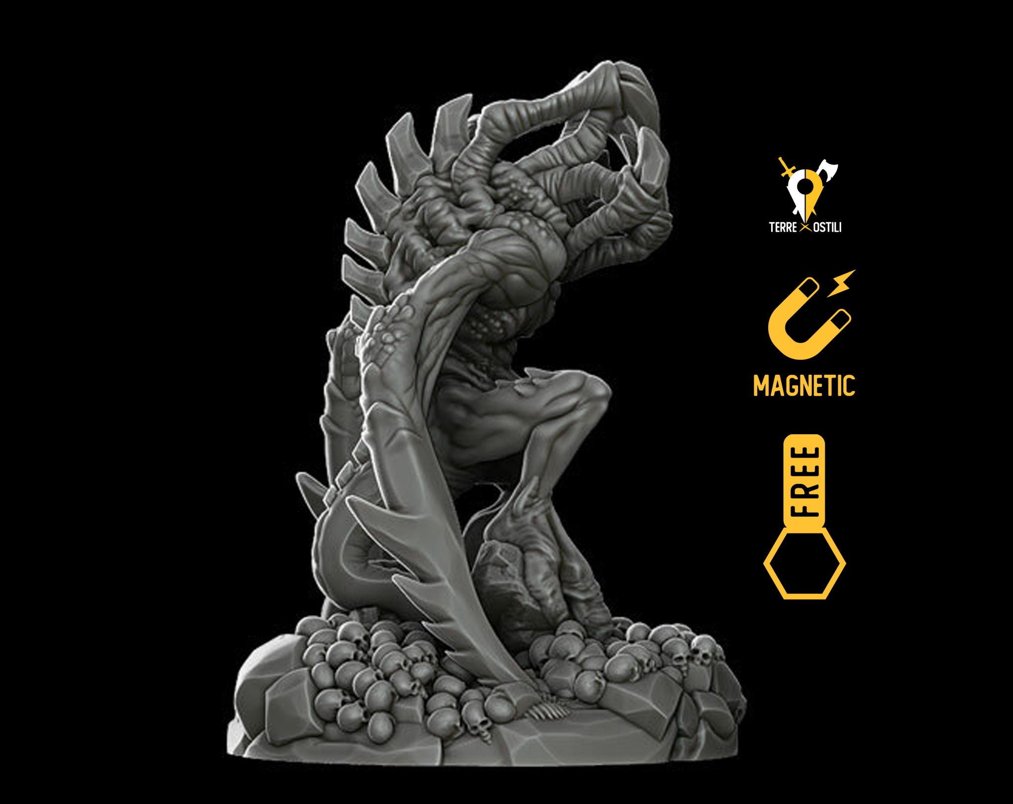 Carrion crawler miniature Dungeons and dragons DnD Age of | Etsy