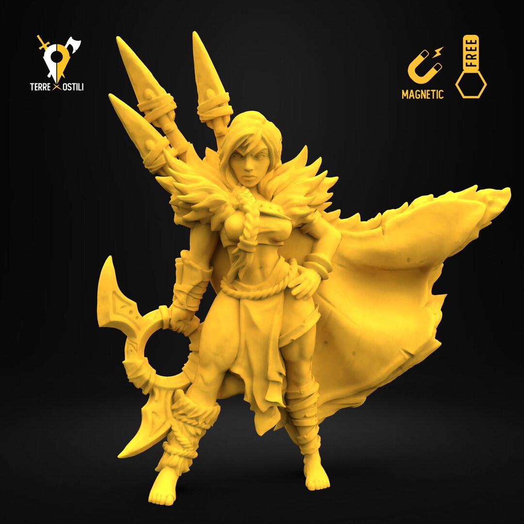 Human Ranger Miniature Amazon Hunter Dungeons and Dragons, Dnd ...
