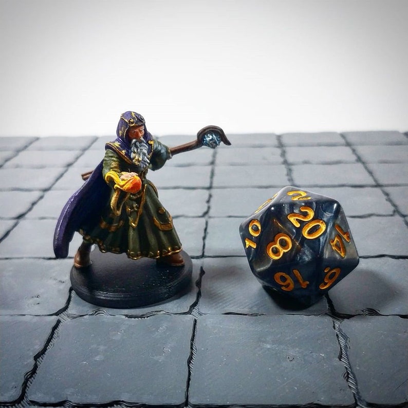 Human Wizard miniature mage Dungeons and dragons DnD Age of | Etsy