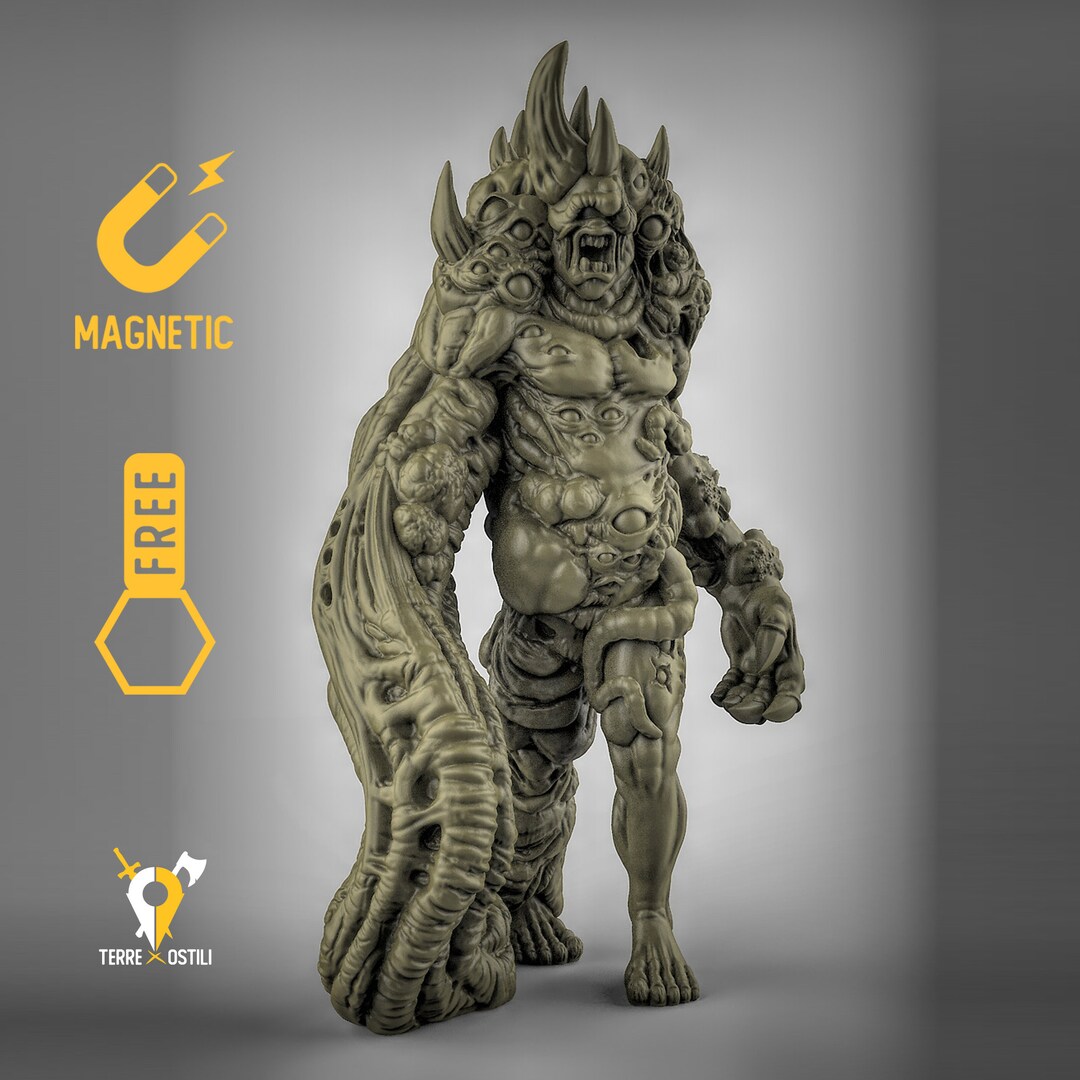 Argus Troll Demon Caos Miniature 3d Compatible With Dungeons and ...