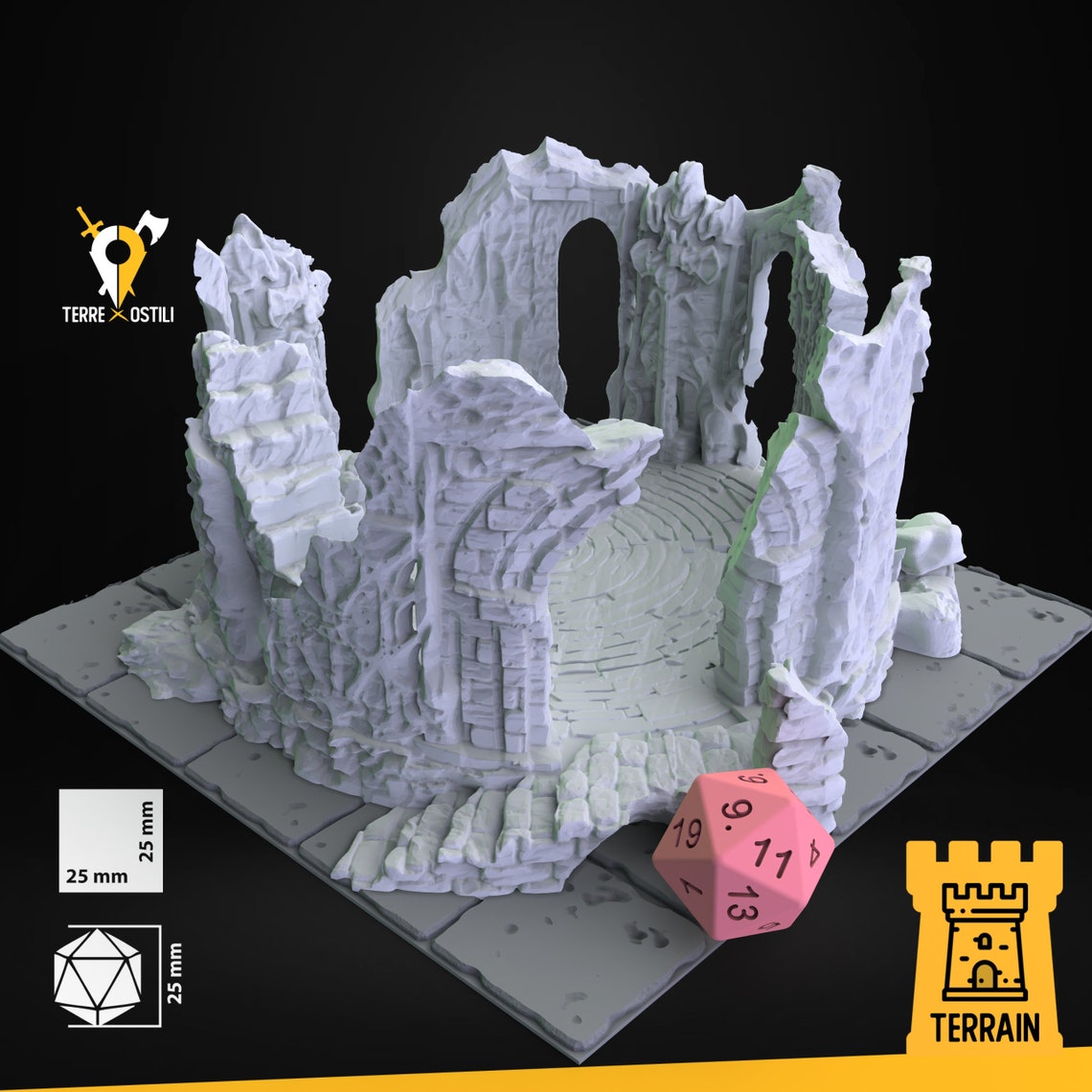 Ruin Altar Ancient Eldritch Portal Building Scenery Terrain - Etsy