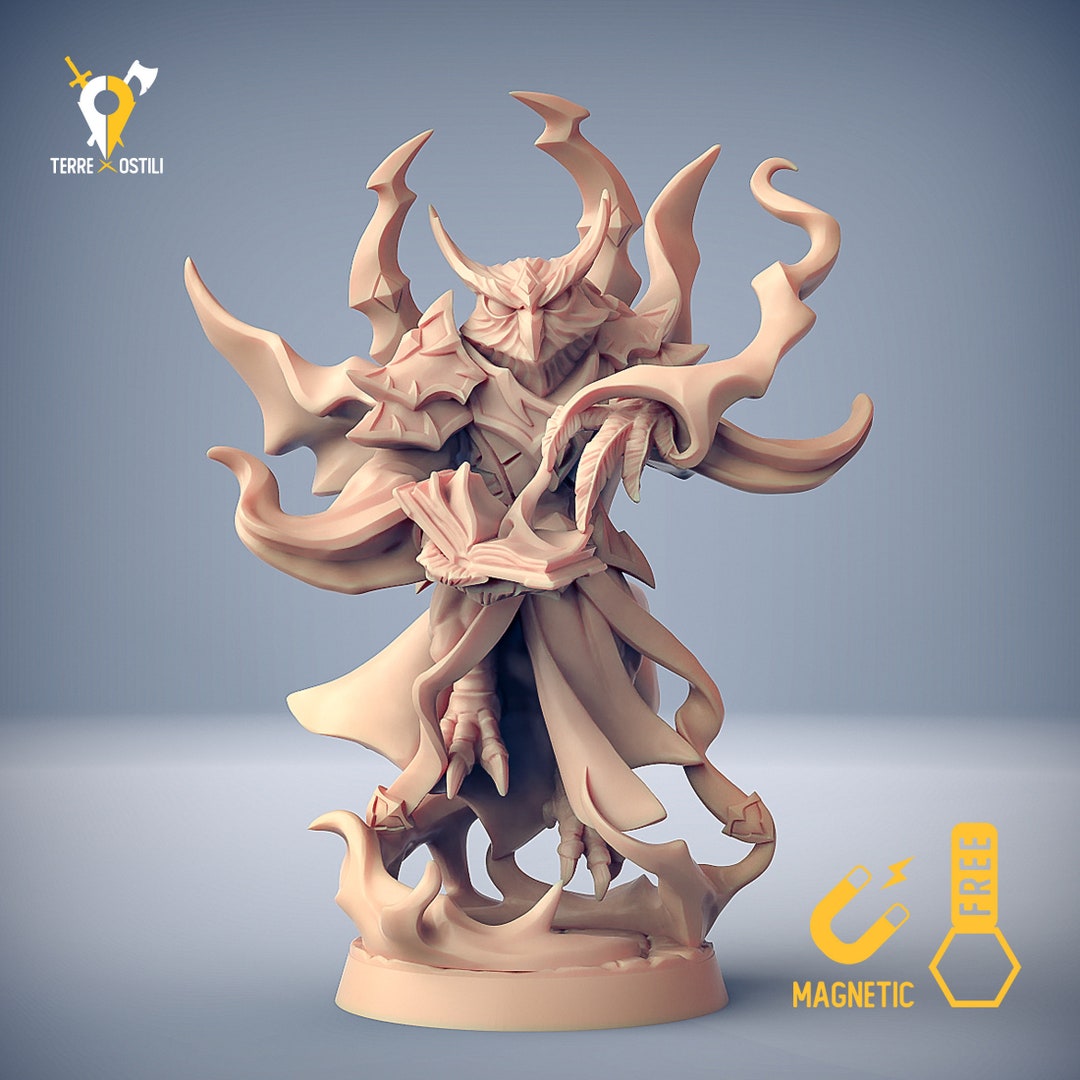 Aarakocra Wizard Sage Tengu Kenku Owlfolk Miniature Dungeons and ...