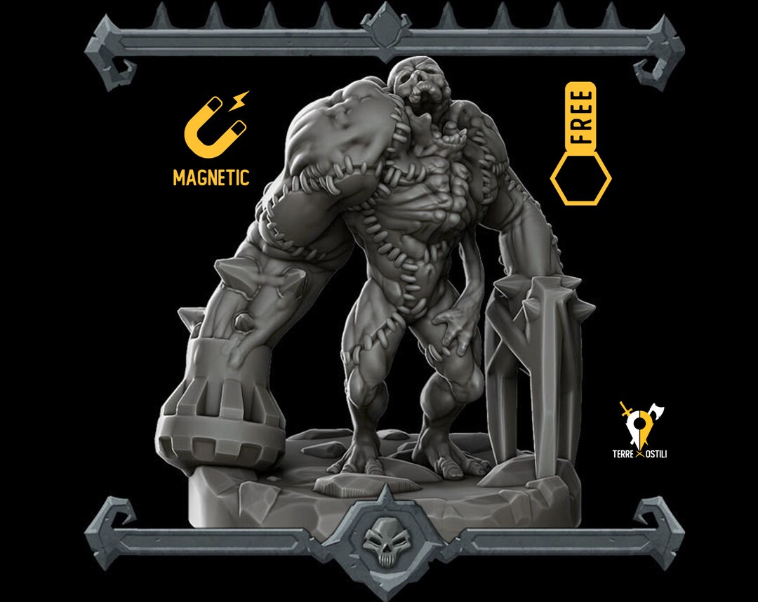 Flesh Golem RPG Miniature Compatible With Dungeons and Dragons, Dnd ...