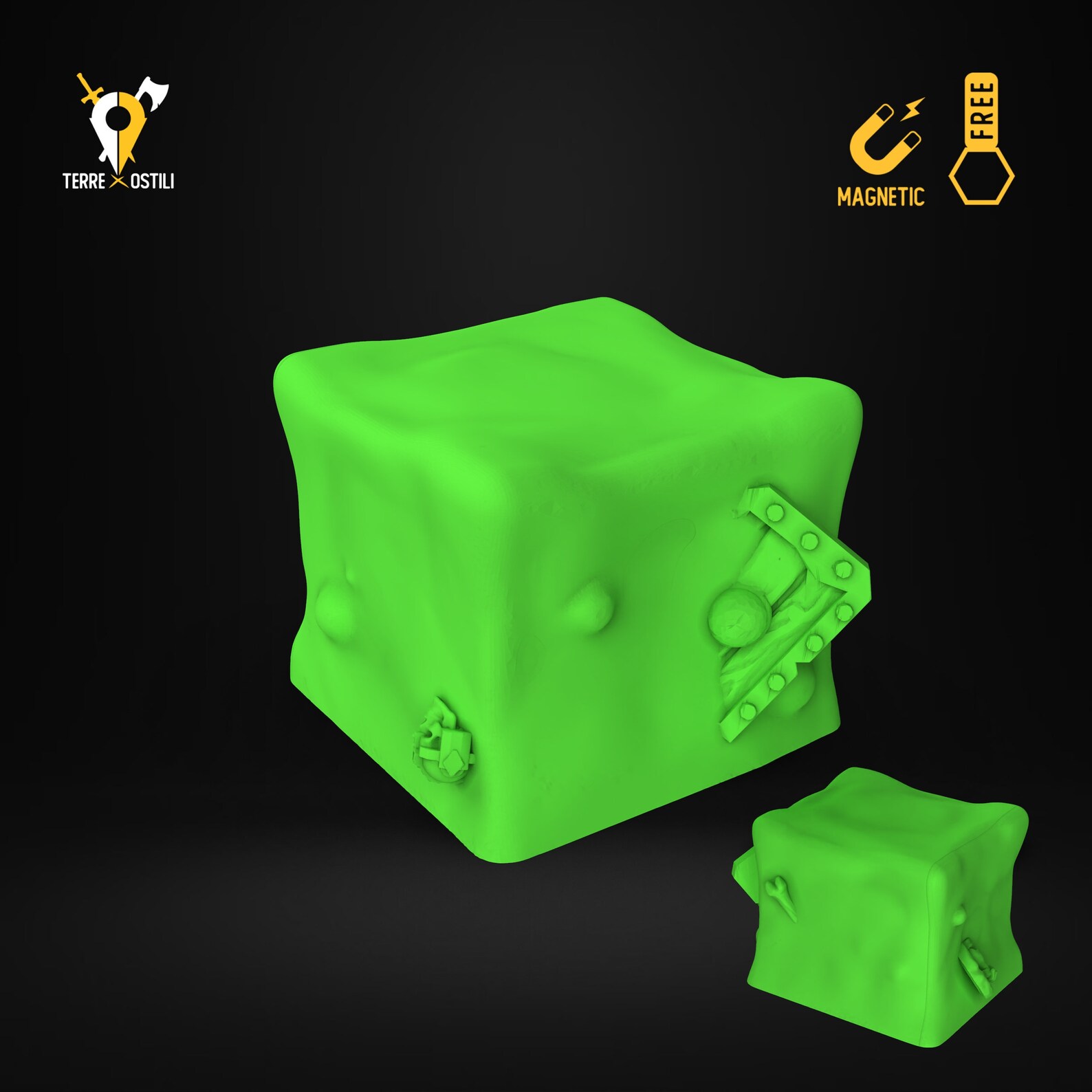 Gelatinous Cube Ooze Miniature Dungeons and Dragons Dnd | Etsy