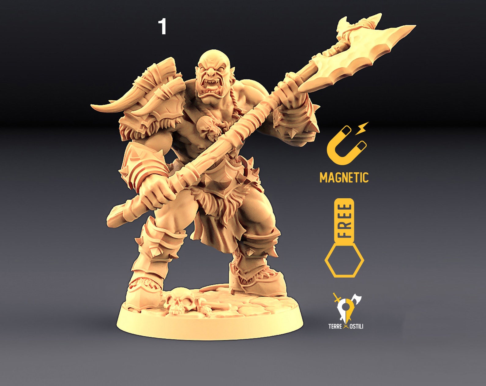 Orc Warriors Magnetic Dnd Miniatures Dungeons and Dragons - Etsy