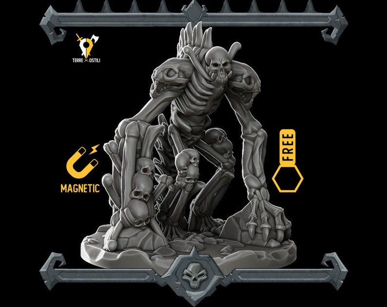 Bone golem miniature Dungeons and dragons DnD Age of | Etsy