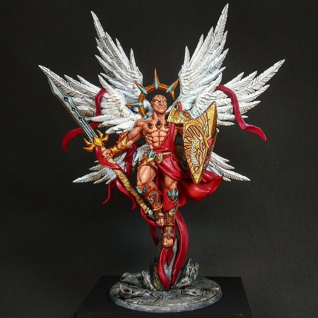 Solar miniature archangel angel Dungeons and dragons DnD | Etsy