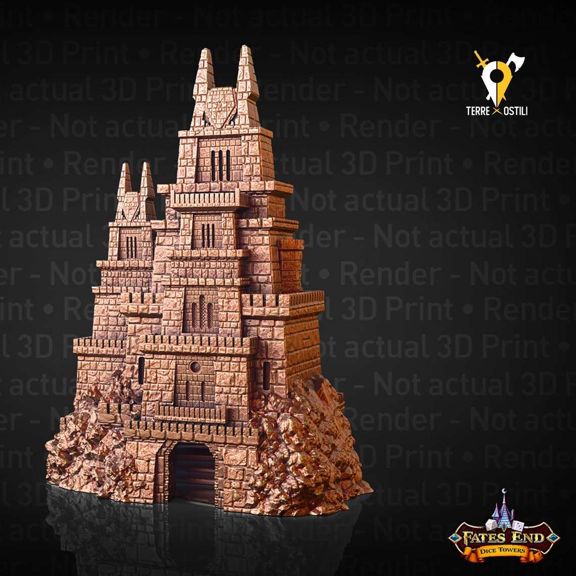 Dragonborn Castle Dice Tower Dnd Dungeons and Dragons - Etsy