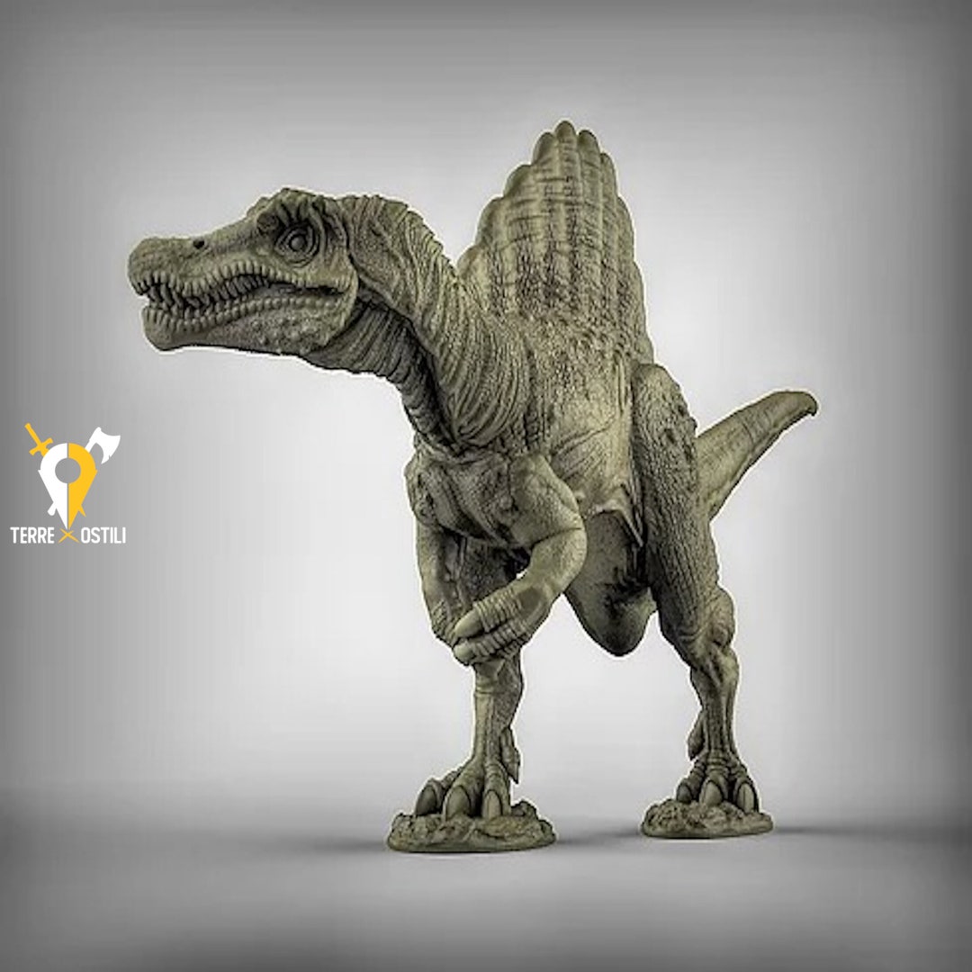 Spinosaurus Dinosaur Miniature 3d Compatible With Dungeons and Dragons ...