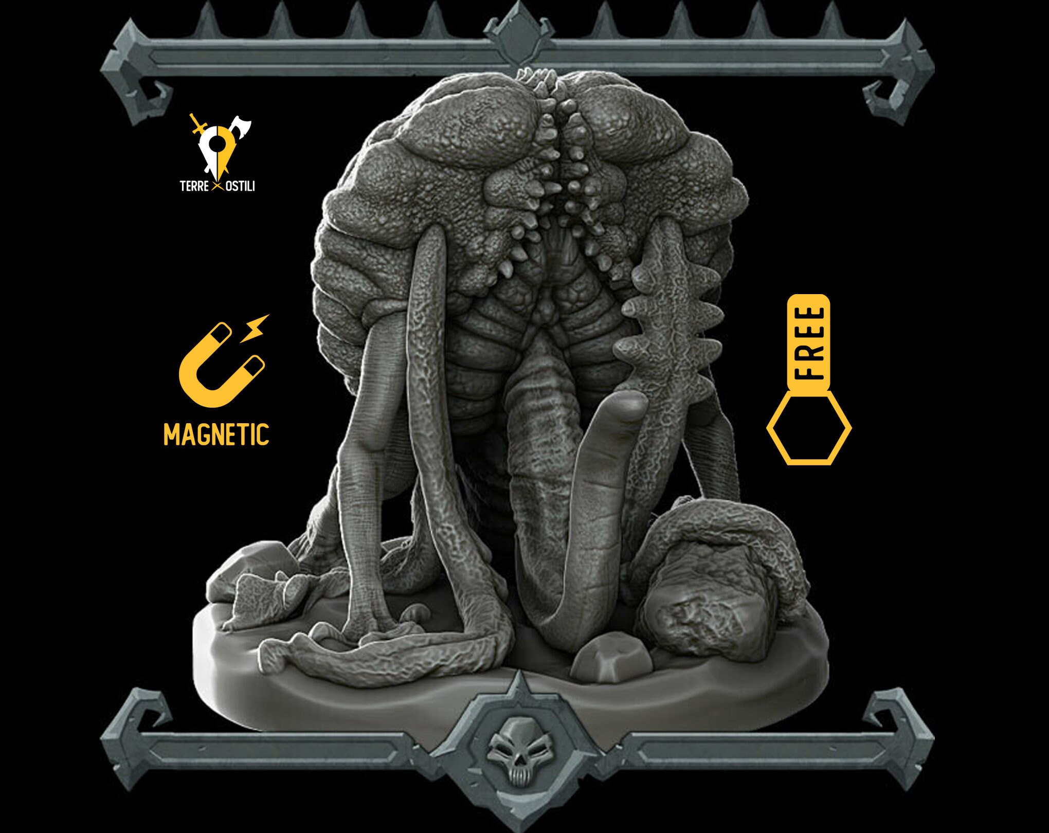 Elder Brain Magnetic Dnd Miniatures Dungeons and Dragons D&D | Etsy