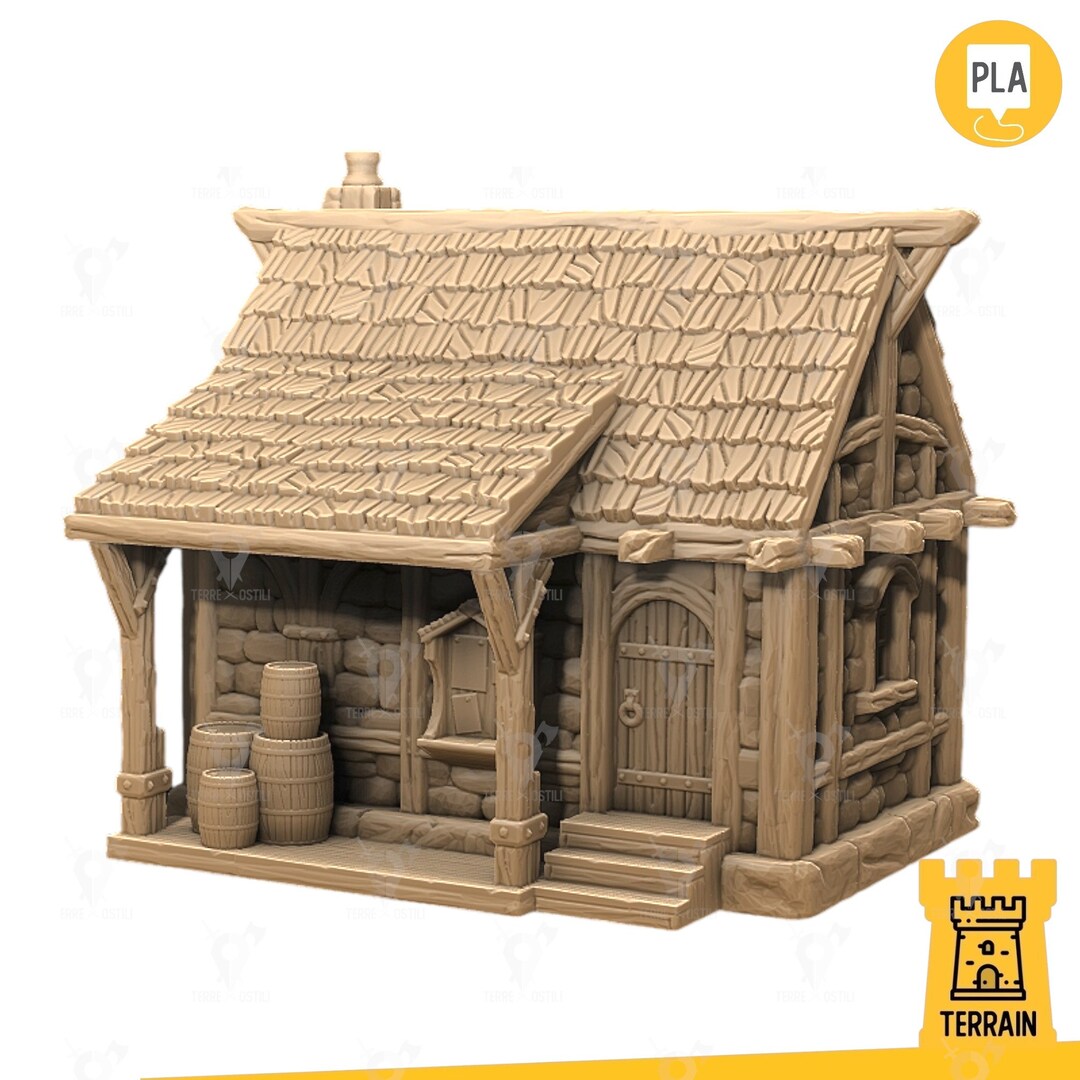 Brewery Small Inn Tavern House Terrain Building Medieval Fantasy ...