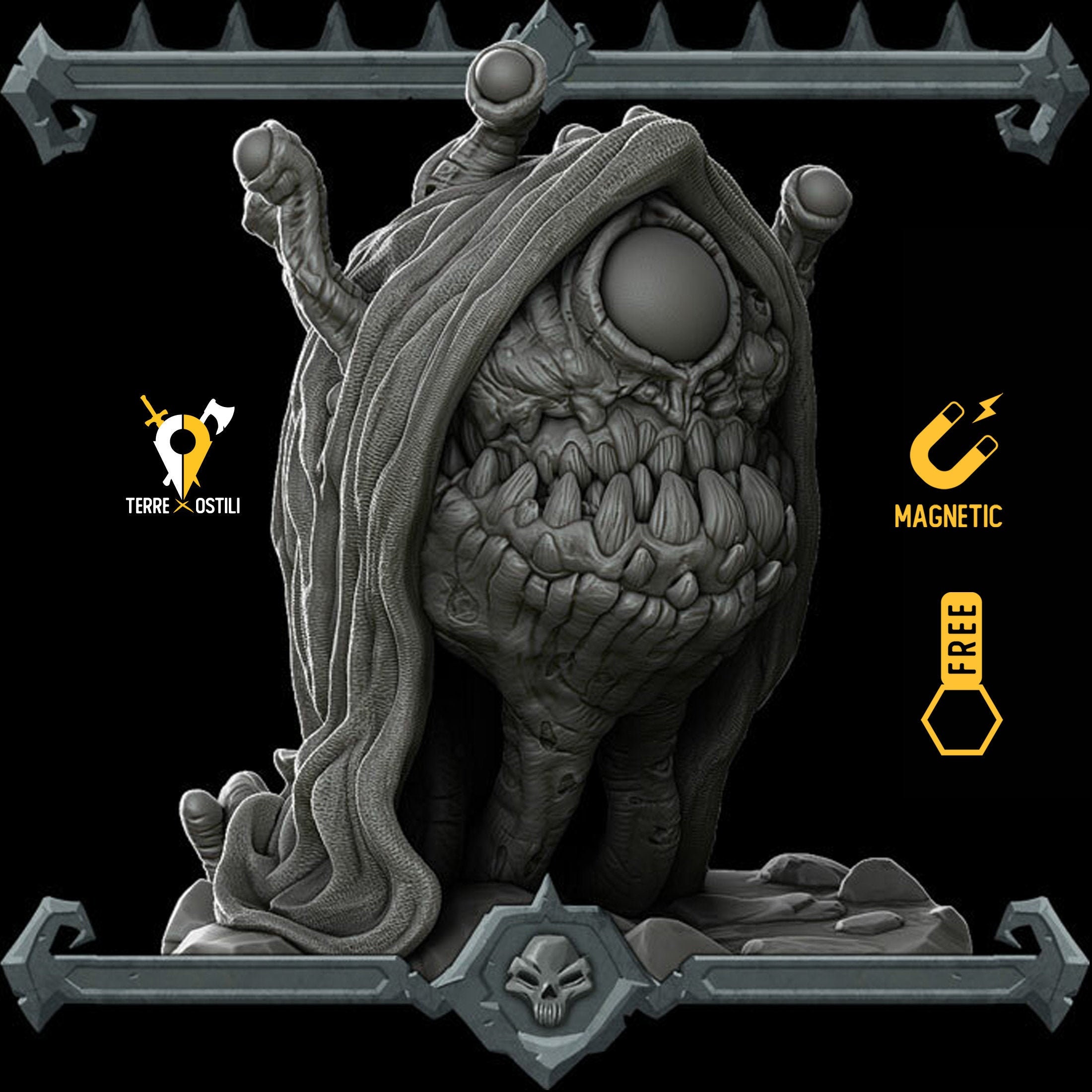 Ancient Stalker Eye Miniature Pathfinder Dnd Dungeons and - Etsy UK