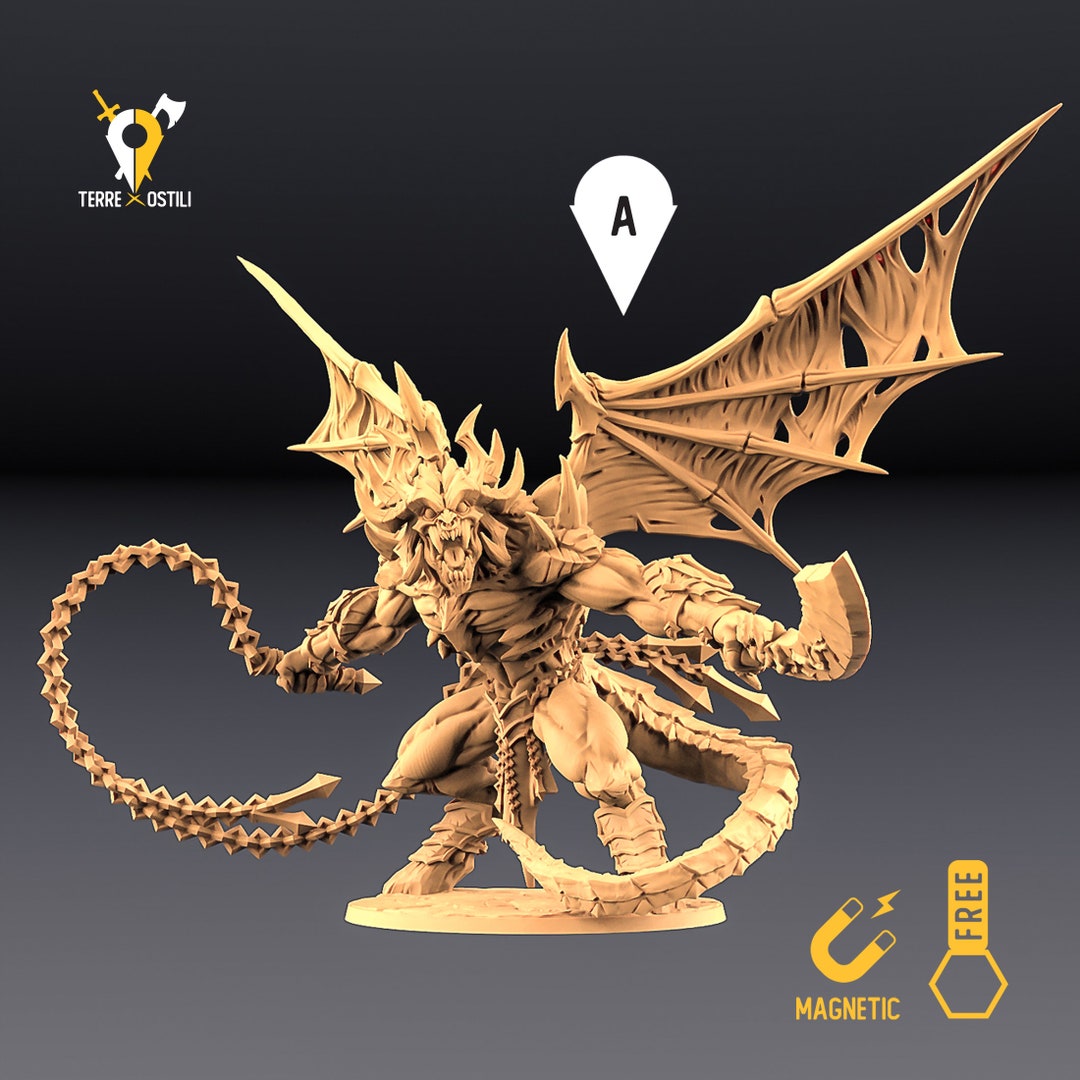 Balor Miniature Balrog Miniature Compatible With Dungeons and Dragons ...
