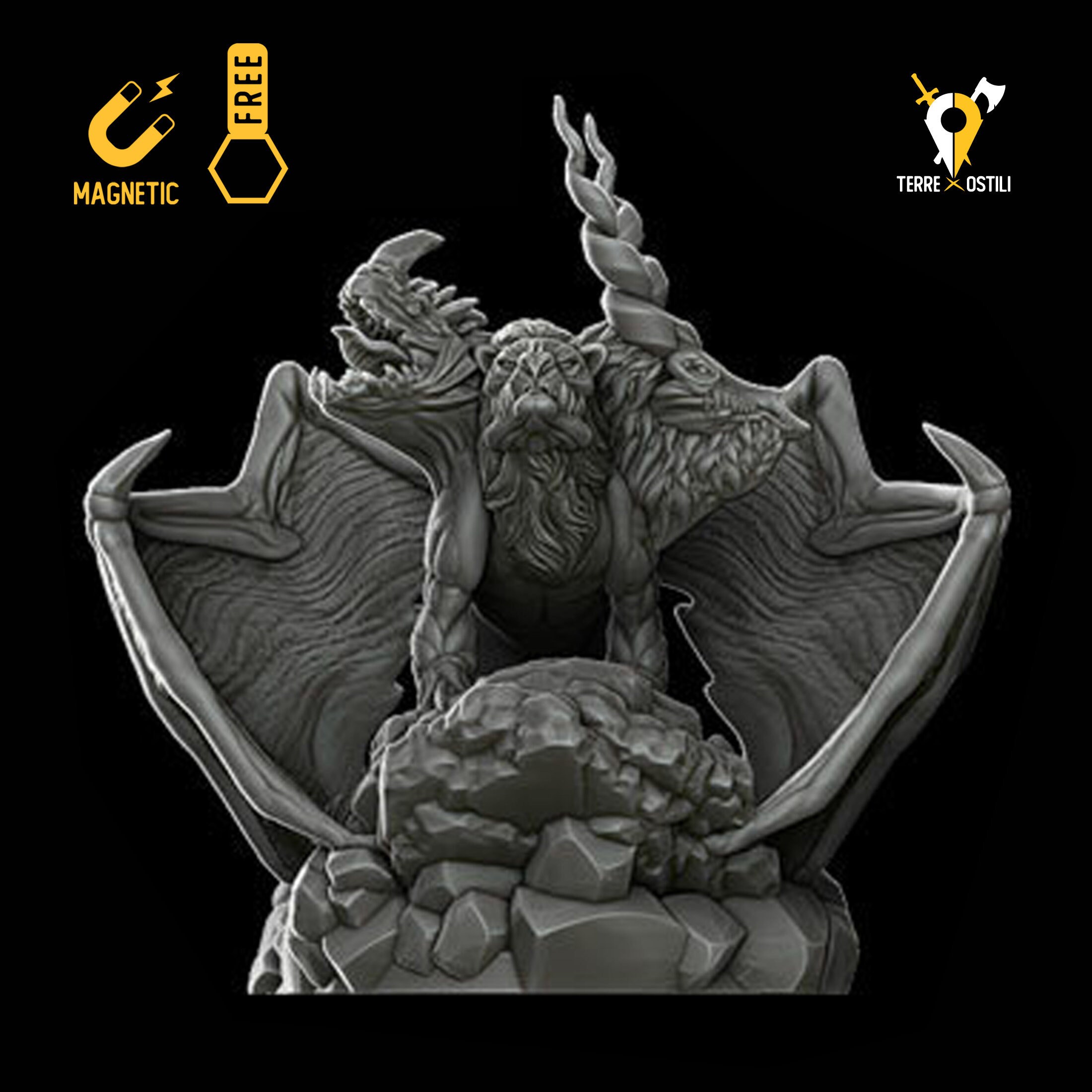 Chimera Miniature Dungeons and Dragons Dnd Boardgame | Etsy