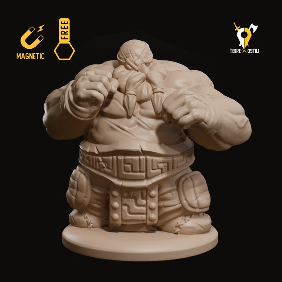 Dwarf brawler miniature pathfinder DnD Dungeons and dragons | Etsy