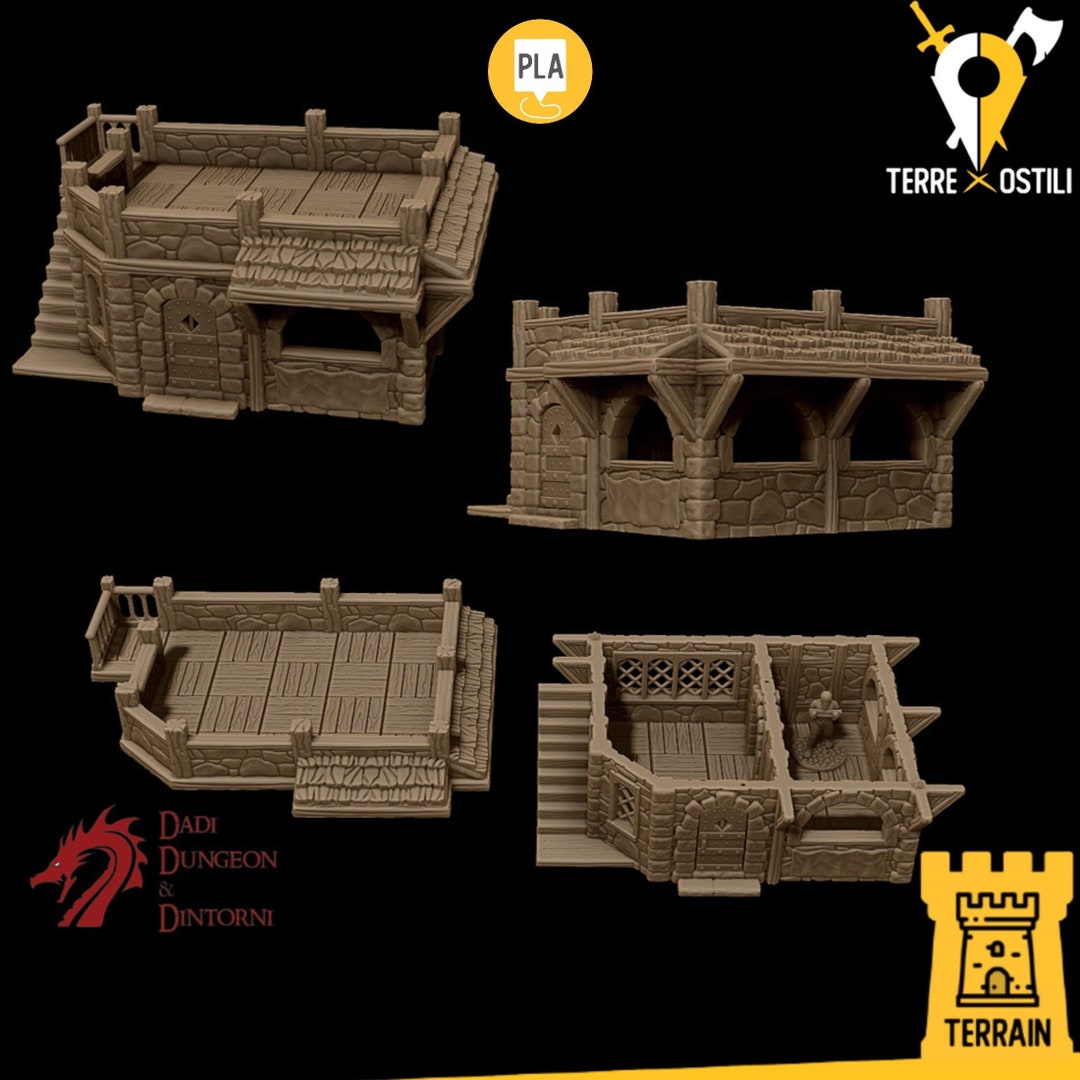 Market Shop Craftsman Magic Item Building Medieval Fantasy Wargame ...