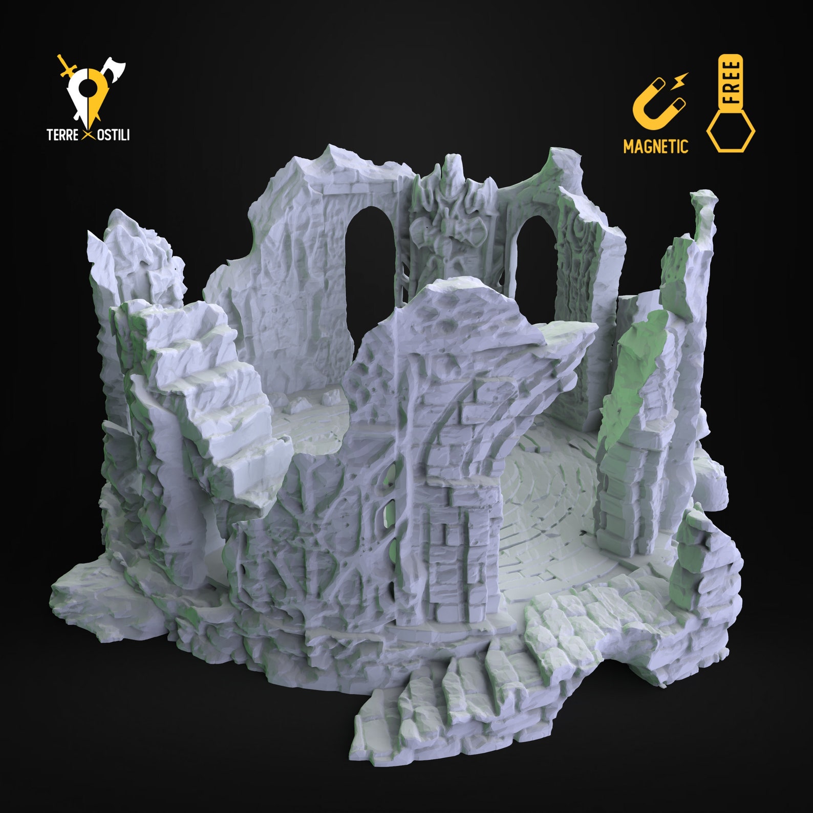 Ruin altar ancient eldritch portal building scenery terrain | Etsy