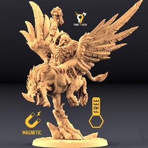 Dwarf Mounted Griffon Griffin Gryphon Rider Miniature Dungeons and ...