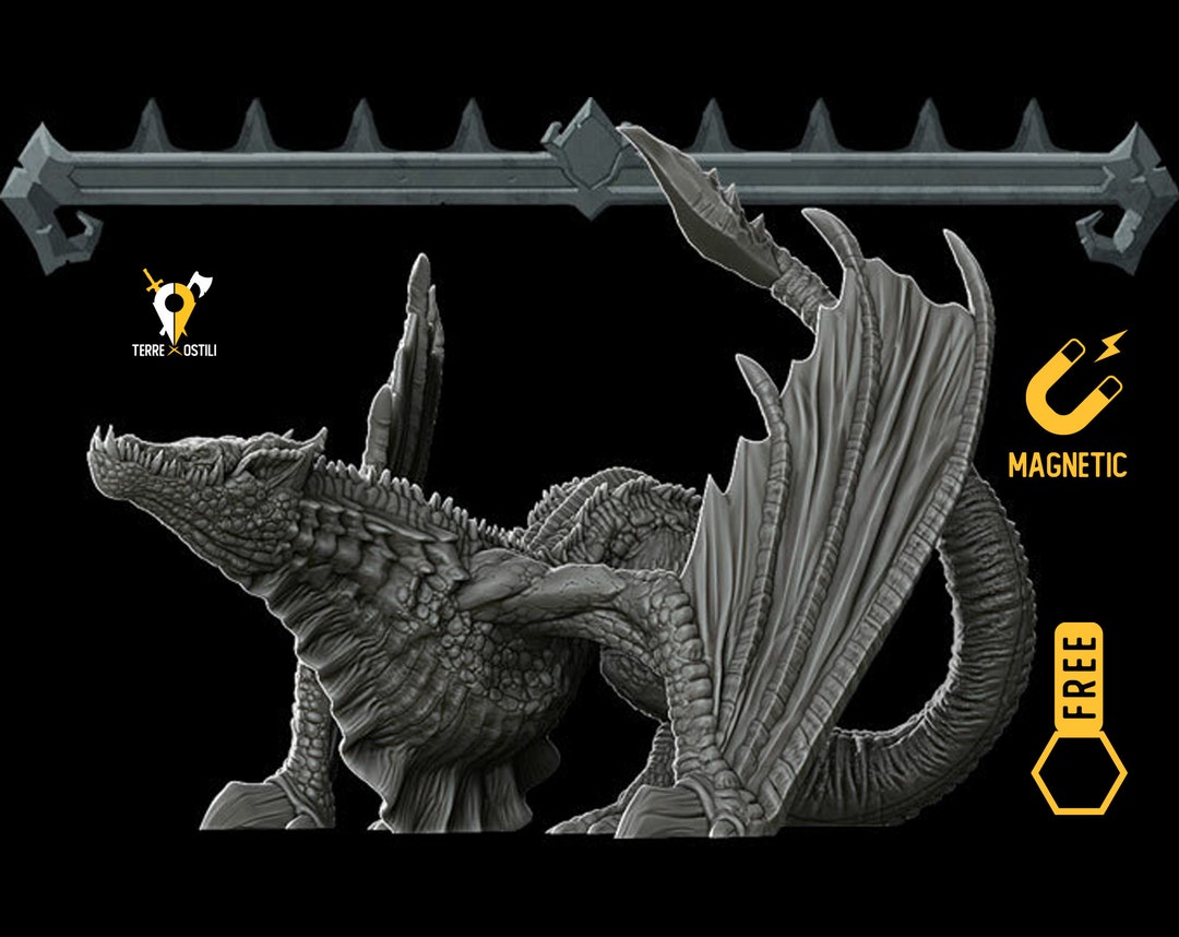 Wyvern RPG Miniature Compatible With Dungeons and Dragons, Dnd ...