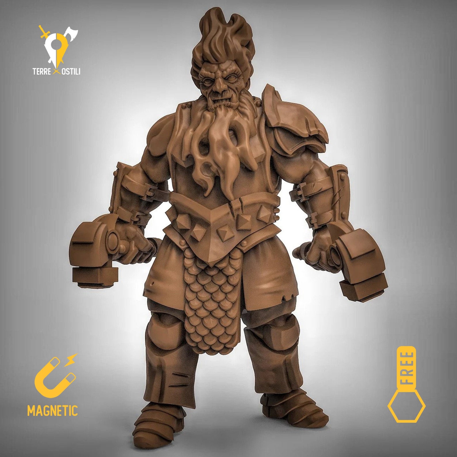 Fire Giant Magnetic Dnd Miniatures Dungeons and Dragons D&D - Etsy