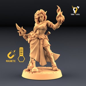 Elf Drow Warlock Miniature Compatible With Dungeons and Dragons, Dnd ...