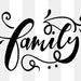 Family Svg, Family Script Svg, Family Sign Svg, Family Shirt Svg ...