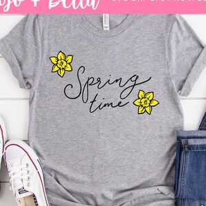 Spring Time SVG, Hello Spring Svg, Easter Svg, Flower Svg File, Cute ...