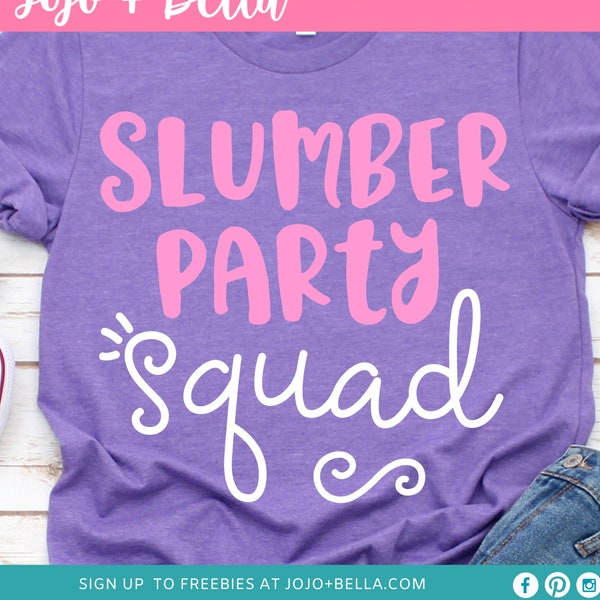Slumber Party Squad Svg - Etsy