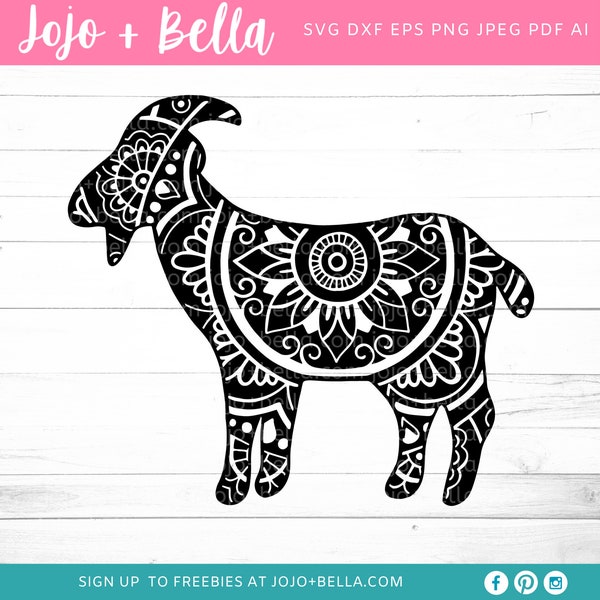 Zentangle Goat - Etsy